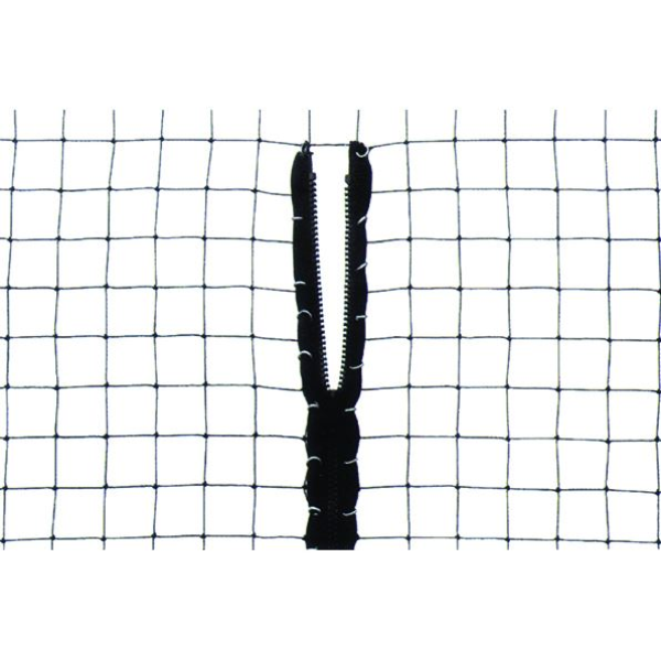 2m Heavy Duty Black Net Zip - Easy Access for Bird Netting – Saniworld