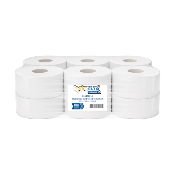 Hydromax Centrefeed Mini Jumbo – Half Pallet (30 Cases) – Saniworld