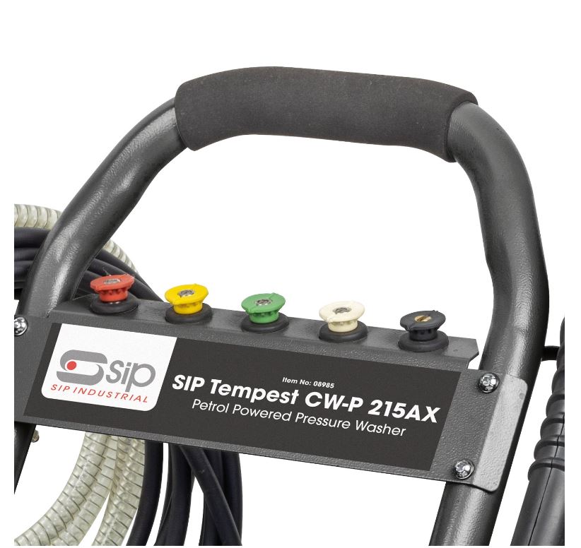 SIP TEMPEST CW-P 215AX Petrol Pressure Washer - 3135psi, 6.5hp Engine ...