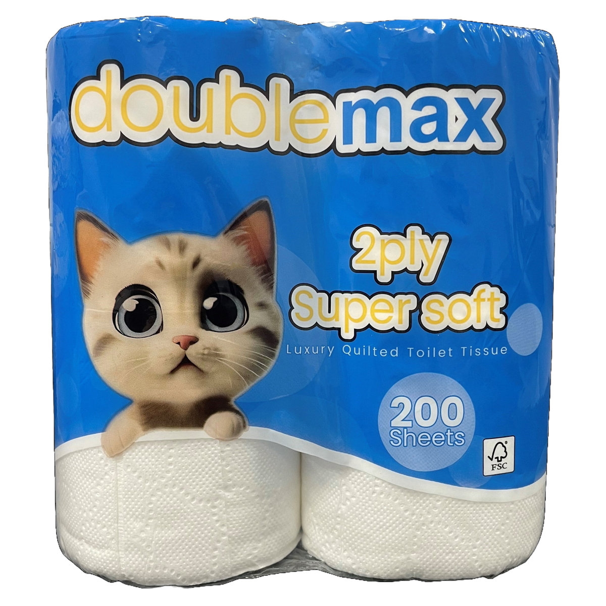 Doublemax 2-Ply Toilet Rolls – Half Pallet (30 Cases) – Saniworld